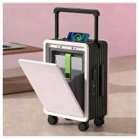 Quality 20-inch Hard Shell Business Suitcase with No-Zipper Design Front Opening Laptop for sale