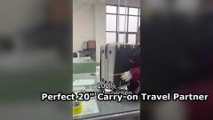 Lightweight 20-Inch PP Suitcase: 42L Large Capacity, TSA Lock & Durable Hard Shell Carry-on Luggage