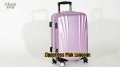high quality pink luggage