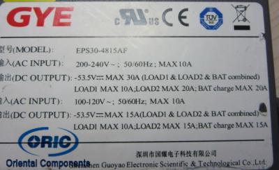 China Emerson EPS30-4815AF renoveerde Gebruikt Telecommunicatiemateriaal met 02400421 GYE Te koop