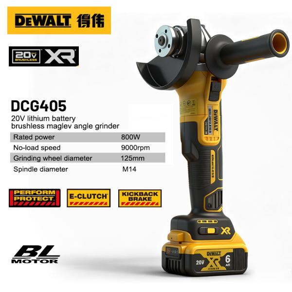 Quality 9000rpm Brushless Angle Grinder Variable Speed DEWALT DCG405 For Household for sale