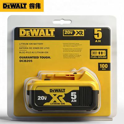 China Lithium Ion Dewalt DCB205 Dewalt 20V 5Ah Battery 800 Cycles for sale