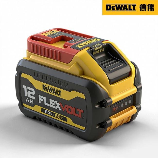 DEWALT 60V 12AH Battery side view and connection interface