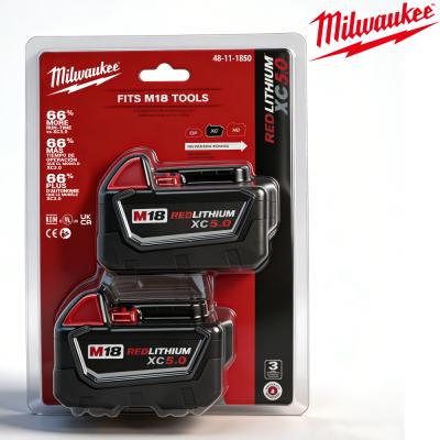 China Customized Battery Pack Milwaukee M18 5Ah M18 48-11-1815 48-11-1850 2604-22 for sale