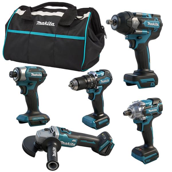 Quality 6Pcs Makita Brushless Combo Multifunctional Makita 6 Piece Combo Kit for sale