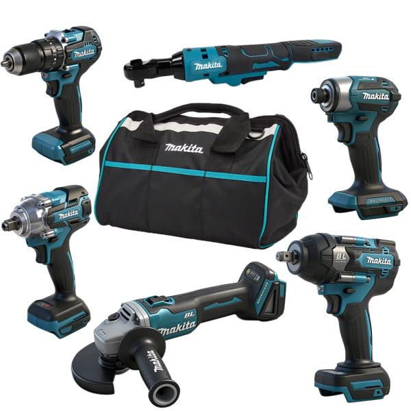 Quality ODM Lithium Ion Makita Brushless Set 18V Makita Brushless Combo for sale