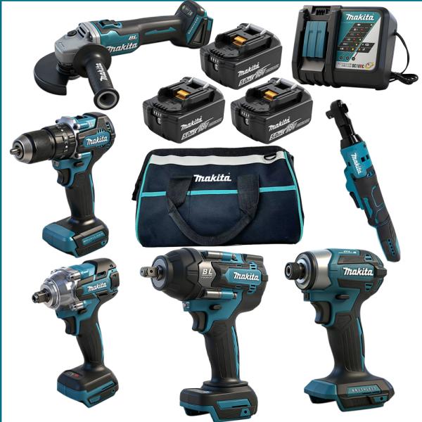 Quality Household Makita Cordless Tool Set 5.0ah Battery Screwdriver Set for sale