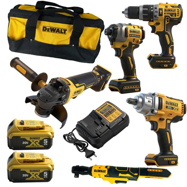 Quality 8 Pieces Dewalt Tool Set 5.0ah Batteries Dewalt Combi Set Customized for sale