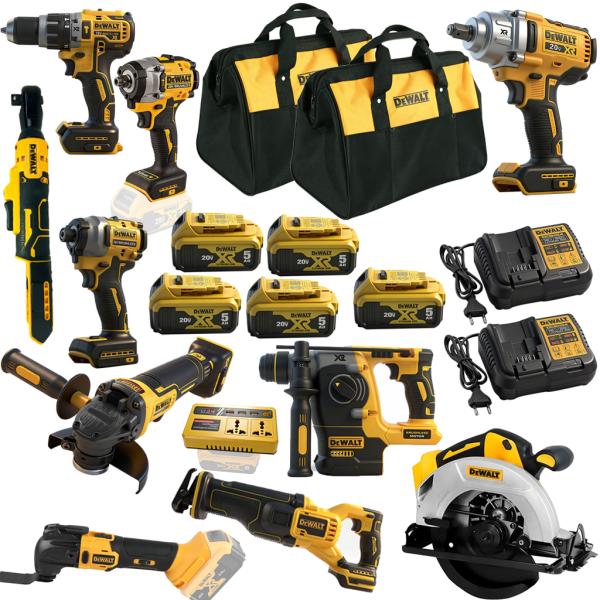 Quality 18 In 1 Dewalt Tool Set Cordless Drill Set 18V 20V With 5.0Ah Batteries for sale