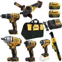 Quality 9pcs ODM Dewalt Impact Wrench Kit 9in1 Dewalt Ratchet Set Lithium Battery for sale