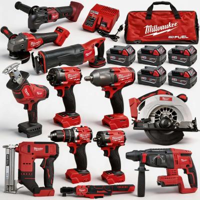 China 18in1 Milwaukee Power Tool Set DC18V Lithium Milwaukee Screwdriver Set for sale