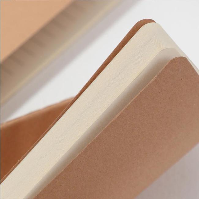 Journal Soft Kraft Cover Notebook, 100 Pages/ 50 Sheets for Students Office Business