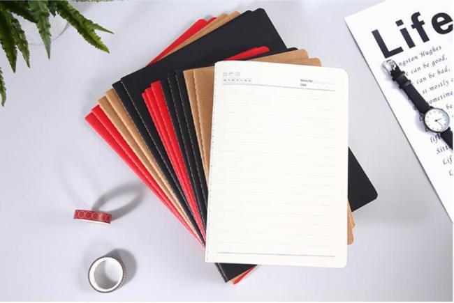 Brown Cover Sketchbook Memo Diary Subject Journal Planner for Travelers Students Office Supplies