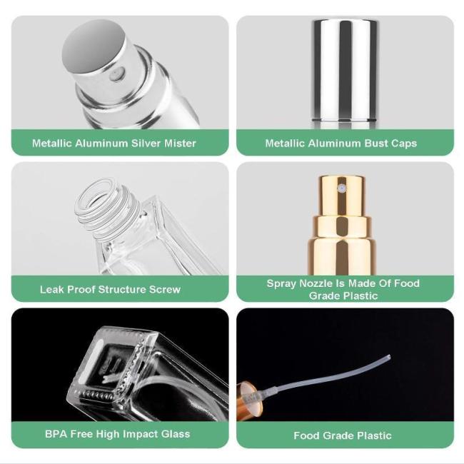 10ml Perfume Atomizer for Men &amp; Women. Refillable Glass Spray Bottle