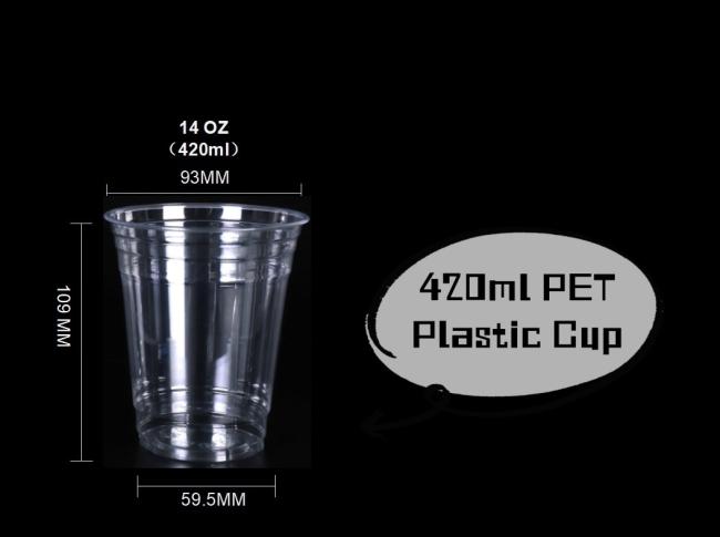 Clear Plastic Disposable Cup Eco Friendly 100% Biodegradable Compostable coffee Cup