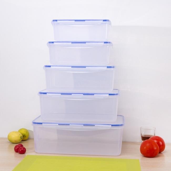 Seal Plastic Preservation Box Refrigerator Clear Plastic Vegetable and Fruit Storage Box