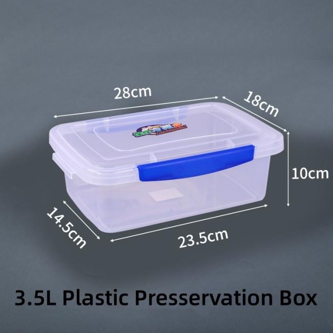 Seal Plastic Preservation Box Refrigerator Clear Plastic Vegetable and Fruit Storage Box