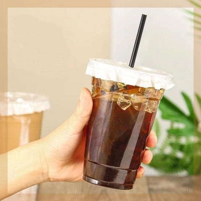 Eco Friendly Custom Printed Clear Plastic coffee Cup/ Transparent Plastic Cup