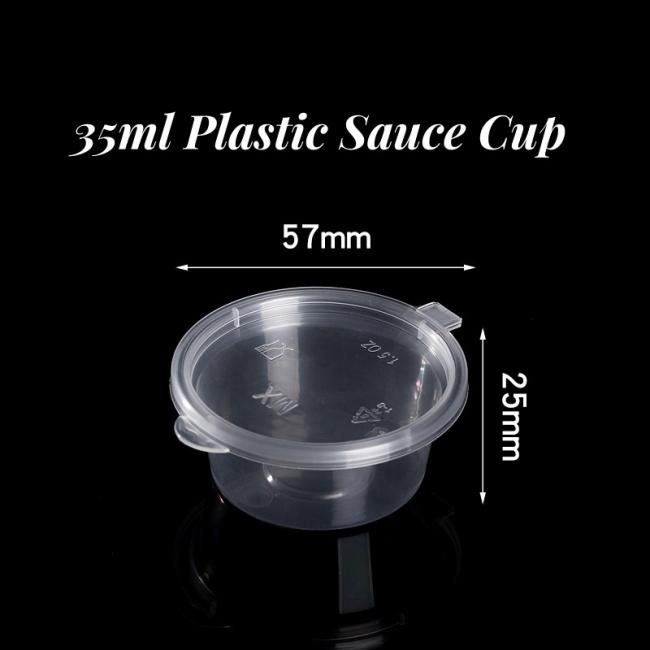 35ml/50ml/75ml/100ml PP Plastic Cup Disposable Sauce Cup