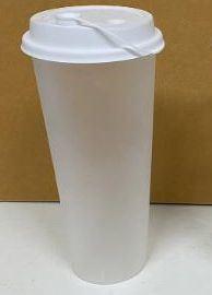 Disposable 700ml The Size 89*178*56 25gram Weight Injection Plastic Drinking Cup with Lid