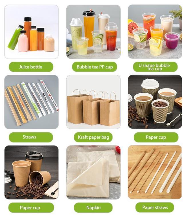 360ml 500ml 800ml PP Milk Tea Cup Plastic Juice Cup Plastic Disposable Cup