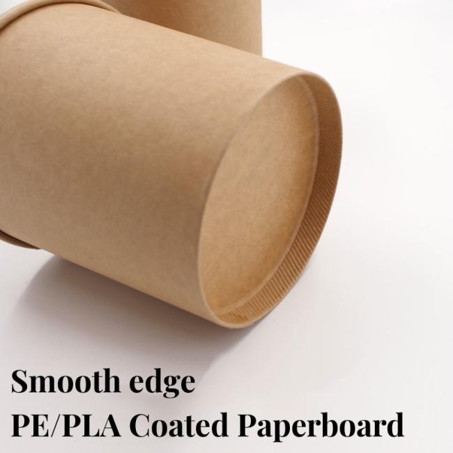 Biodegradable Compostable Single Wall Cup 16oz Kraft Paper Soup Bucket