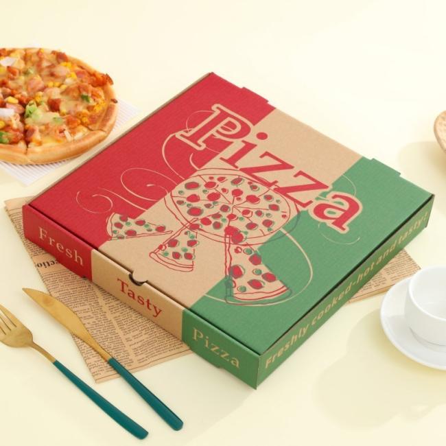 Chinese Factoty Portable Thick Recycled Corrugated Delivery Baking Pizza Box