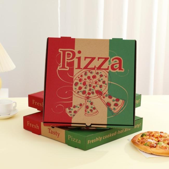 High Quality Eco Friendly Kraft Corrugated Cardboard Pizza Box Wholesale Pizza Box