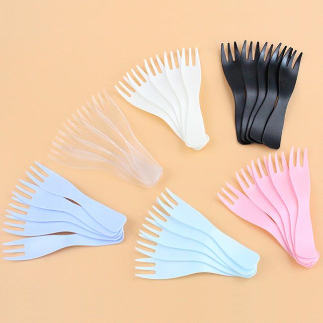 Cake Fork Disposable Plastic Fork Dim Sum Fork Fruit Fork