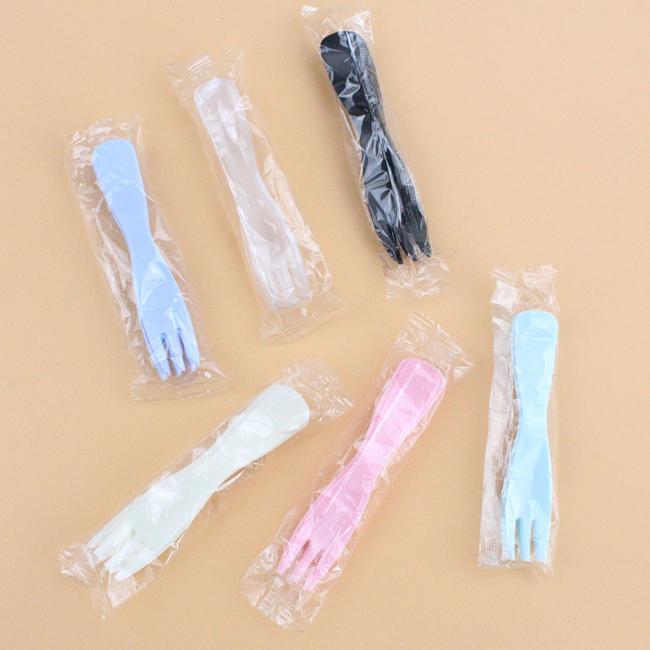 Cake Fork Disposable Plastic Fork Dim Sum Fork Fruit Fork