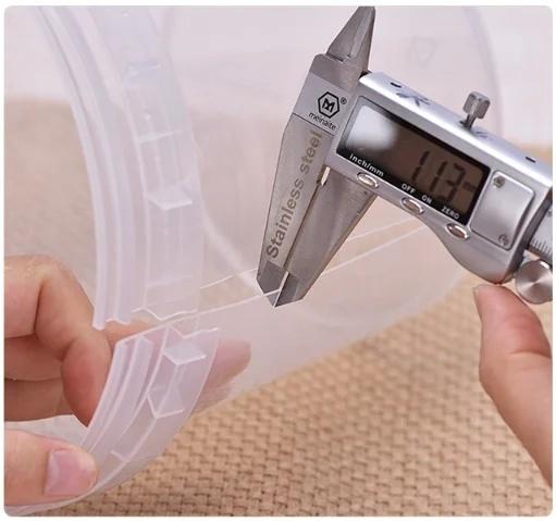 Portable 100ml-6000ml Plastic Bucket, Food Grade PP Square Plastic Bucket
