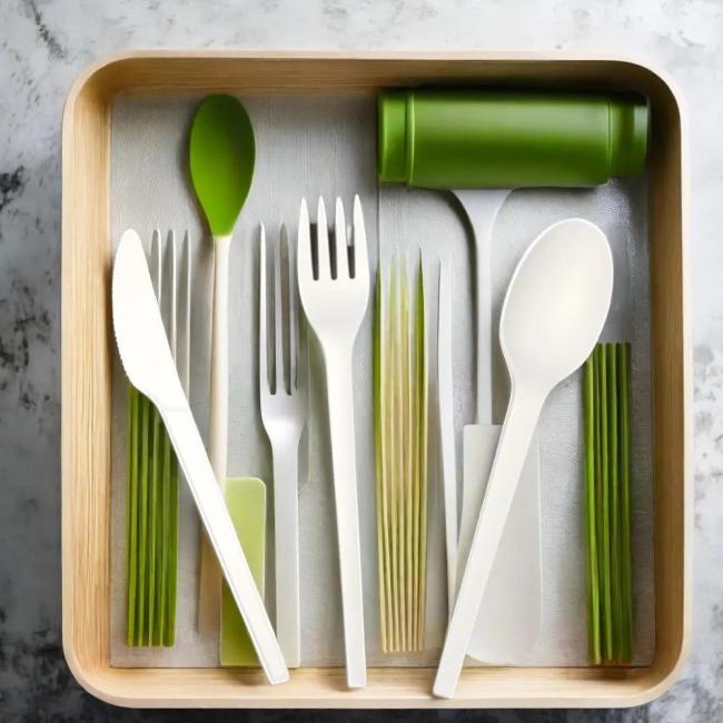 Individually Wrapped Black Plastic Cutlery Packets Disposable Duty Cutlery Forks Kits