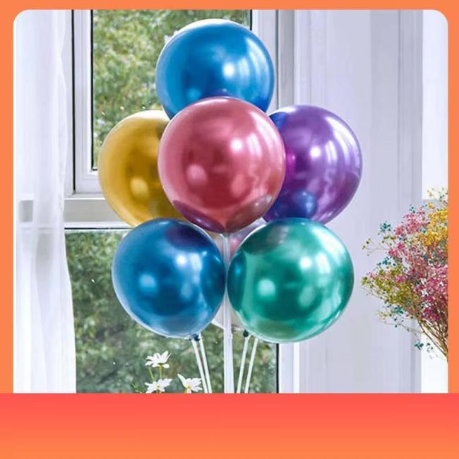 Custom Size Color and Package Chrome Latex Balloons Round Balloons Birthday Party Inflate Air Balloons