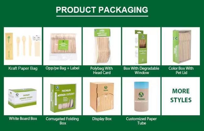 Eco-Friendly Degradable Wholesale Factory Price Free Sample Disposable Wooden Spoon