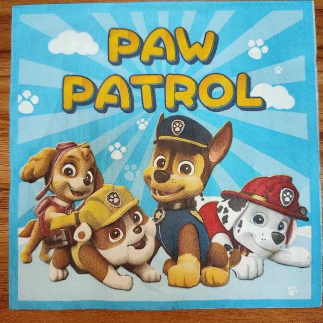 Disposable Customized Festival Cartoon Happy Birthday Party Tissue for Wedding