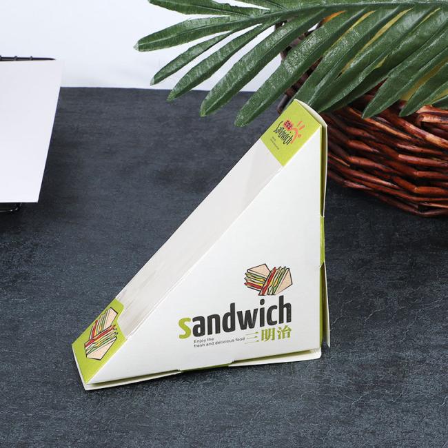 Direct Factory Food Grade Snacks Packaging Sandwich Paper Box with Window at Best Price
