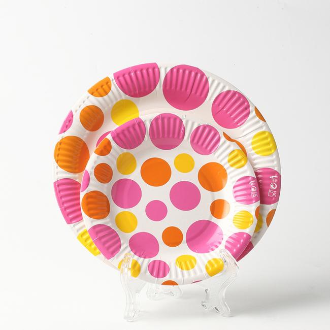 Custom Disposable Paper Plates Set Party Plates Cups Napkins Sets Party Tableware Dinnerware Set Party Supplies Kits Plates