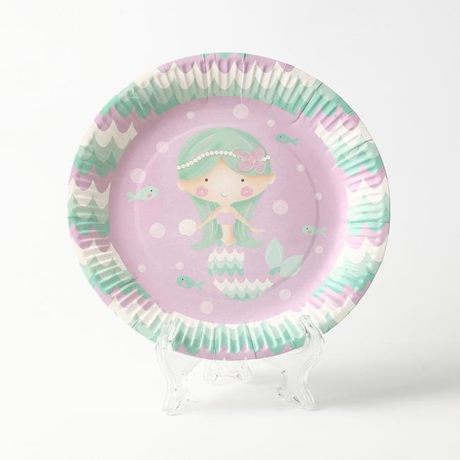 Custom Disposable Paper Plates Set Party Plates Cups Napkins Sets Party Tableware Dinnerware Set Party Supplies Kits Plates