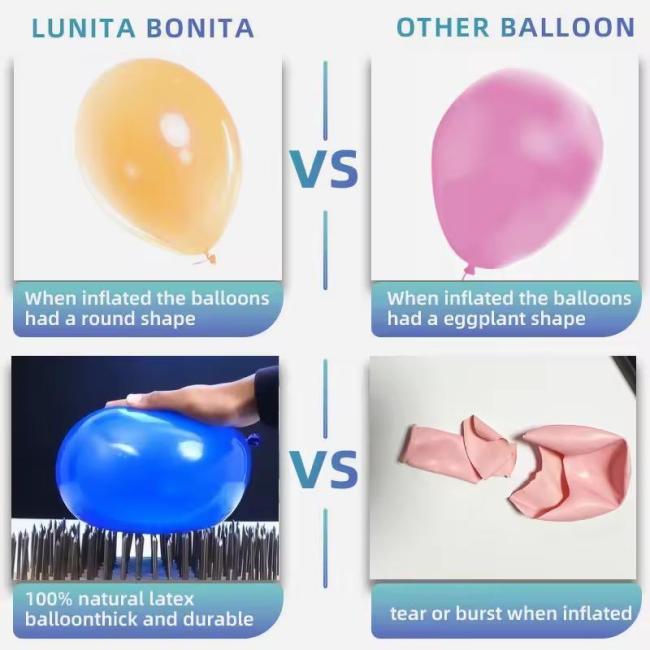 Round Assorted Color 10/12 Inch Balloons Latex Candy Color Latex Balloons