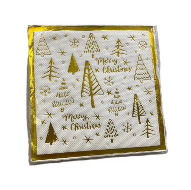 Manufacturers Custom 2/3ply Napkin Logo Dinner White Printed Serviette Tissue Paper Wedding Napkins