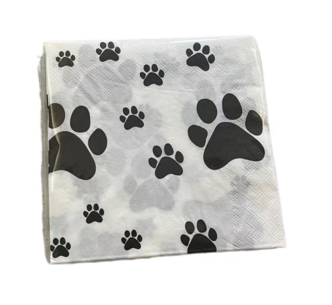 Manufacturers Custom 2/3ply Napkin Logo Dinner White Printed Serviette Tissue Paper Wedding Napkins