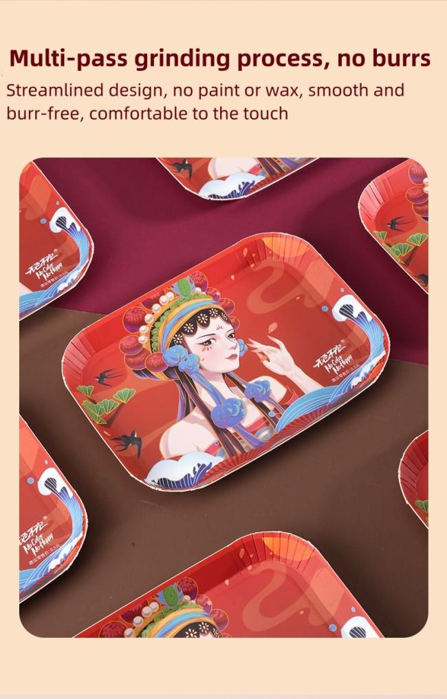 New Disposable Design Environmentally Friendly Chinese Style Paper Plate