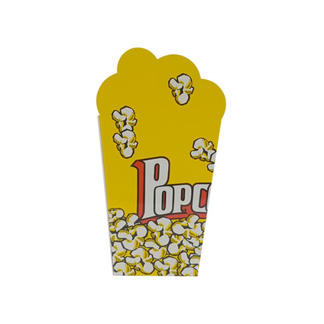 Factory Disposable Paper Corn Take Away Food Packaging Custom Logo Printed Craft Kraft Popcorn Box