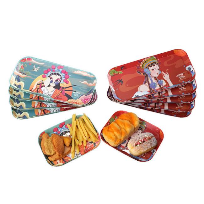 Eco-Friendly Paper Plates Round Paper Plates Biodegradable White Plates for Party Barbecue