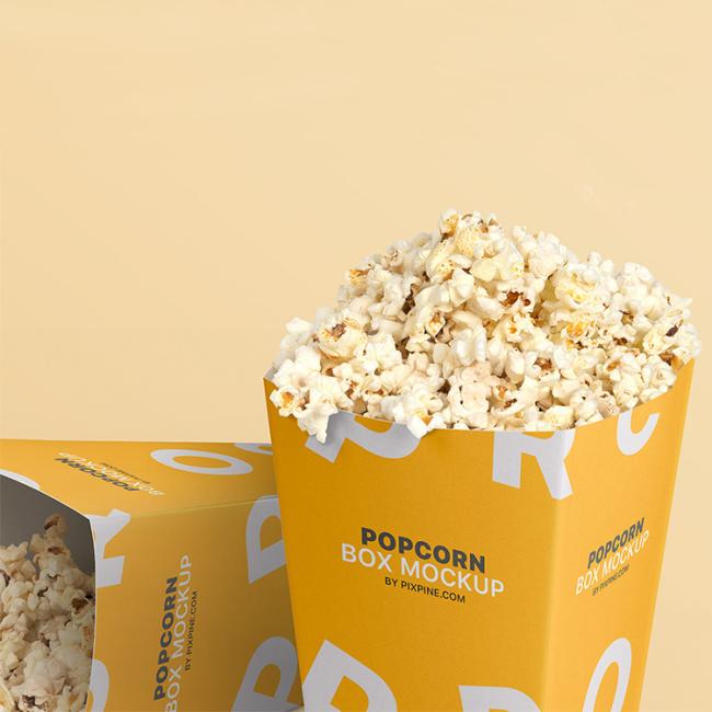 Customized Eco Friendly Disposable Grease Proof Recyclable Pop Corn Packaging Popcorn