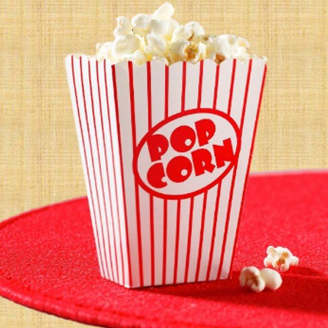 Customized Eco Friendly Disposable Grease Proof Recyclable Pop Corn Packaging Popcorn