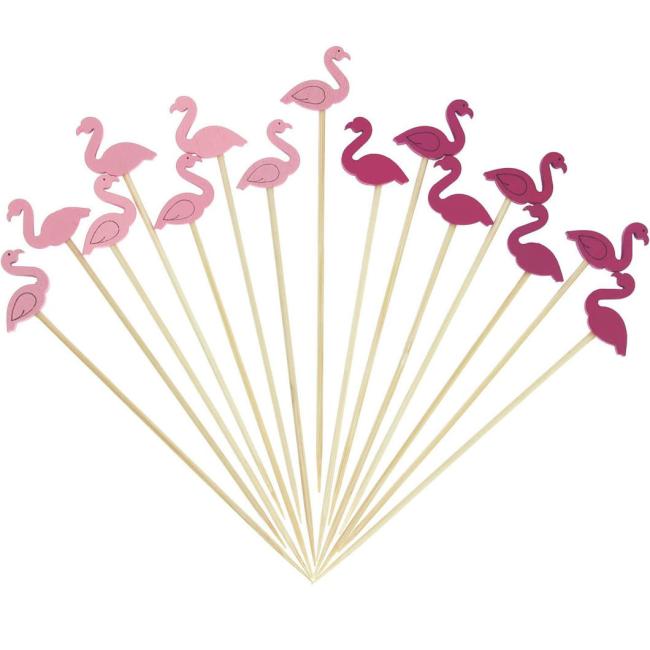 Wholesale Customized Skewer Outdoor No Point Stand BBQ Fruit Grill Food Skewers Natural Bamboo Sticks
