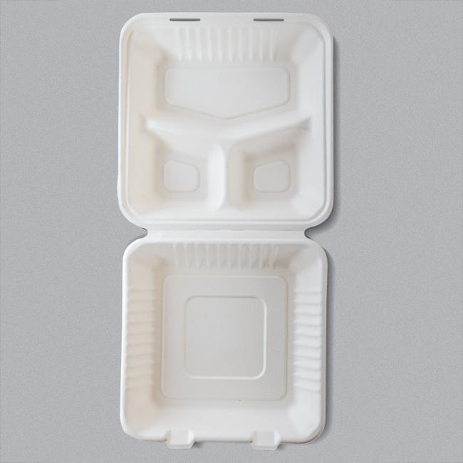 Eco Biodegradable Disposable Tableware Take Away Fast Food Compostable Disposable Container