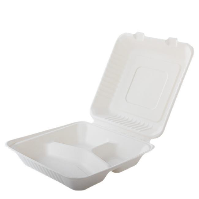 Eco Biodegradable Disposable Tableware Take Away Fast Food Compostable Disposable Container