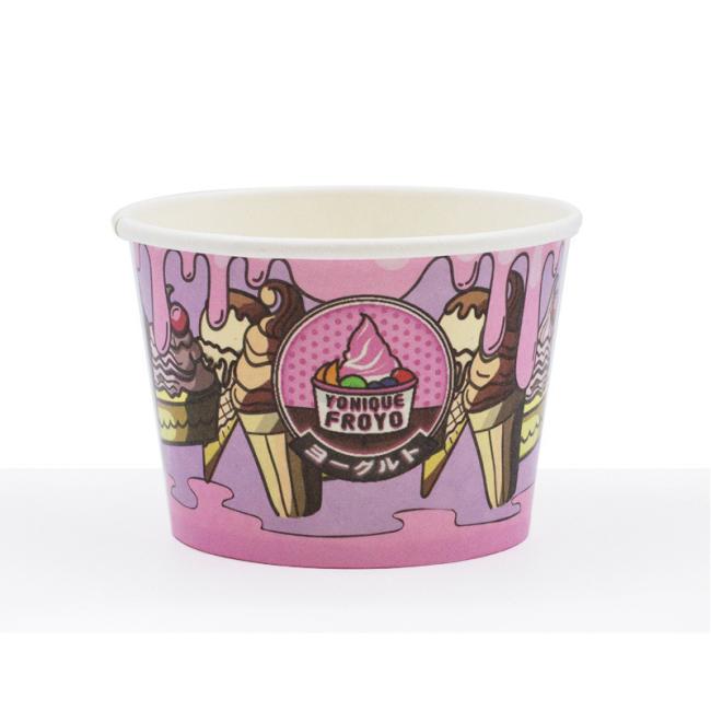 High Quality Disposable and Biodegradable 270ml Ice Cream Paper Cup Bowl